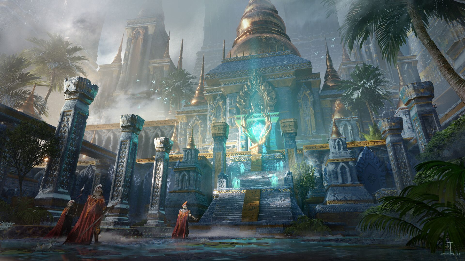 Fantasy Temple Wallpapers - Top Free Fantasy Temple Backgrounds ...