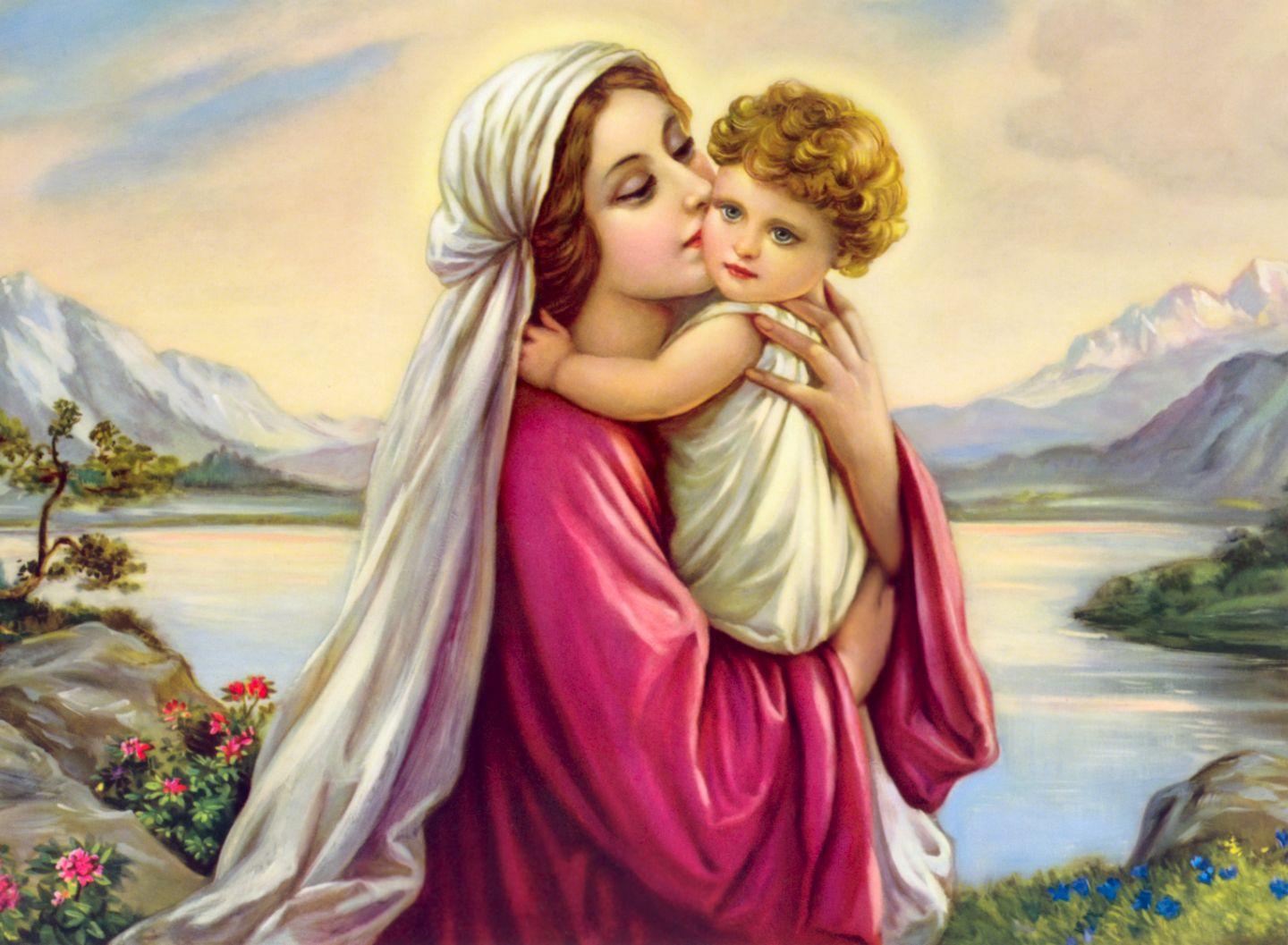Mother Mary Desktop Wallpapers - Top Free Mother Mary Desktop ...