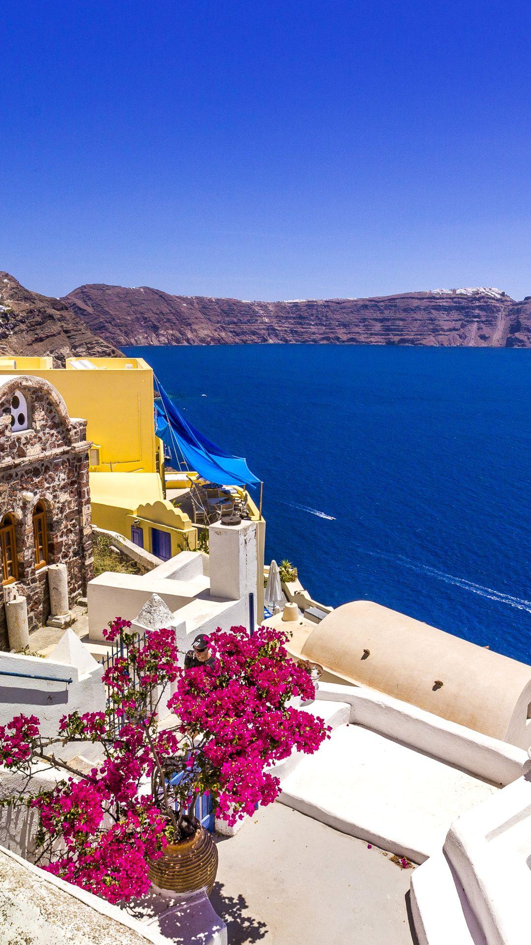 Santorini iPhone Wallpapers - Top Free Santorini iPhone Backgrounds ...