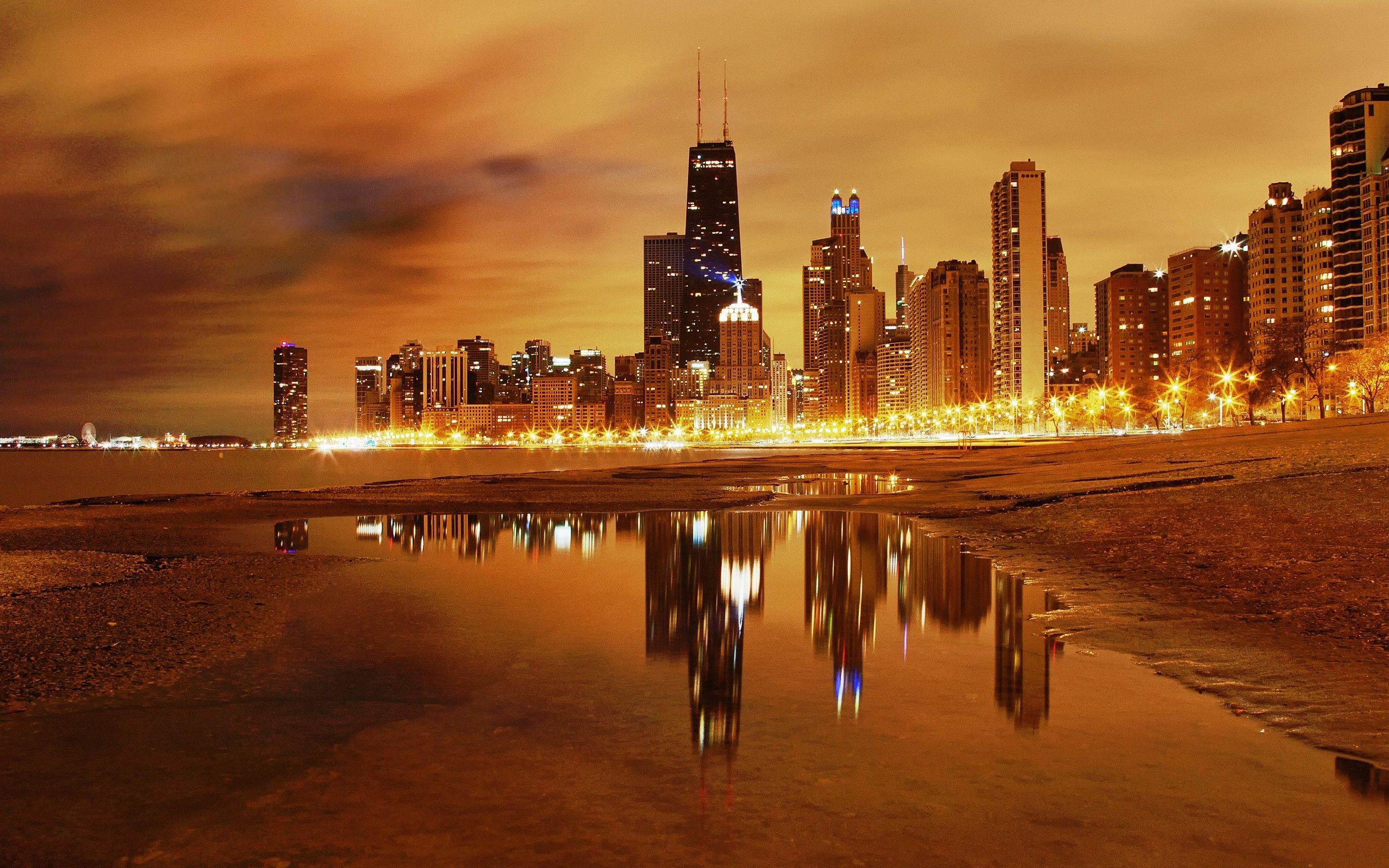 Night Chicago Wallpapers - Top Free Night Chicago Backgrounds ...