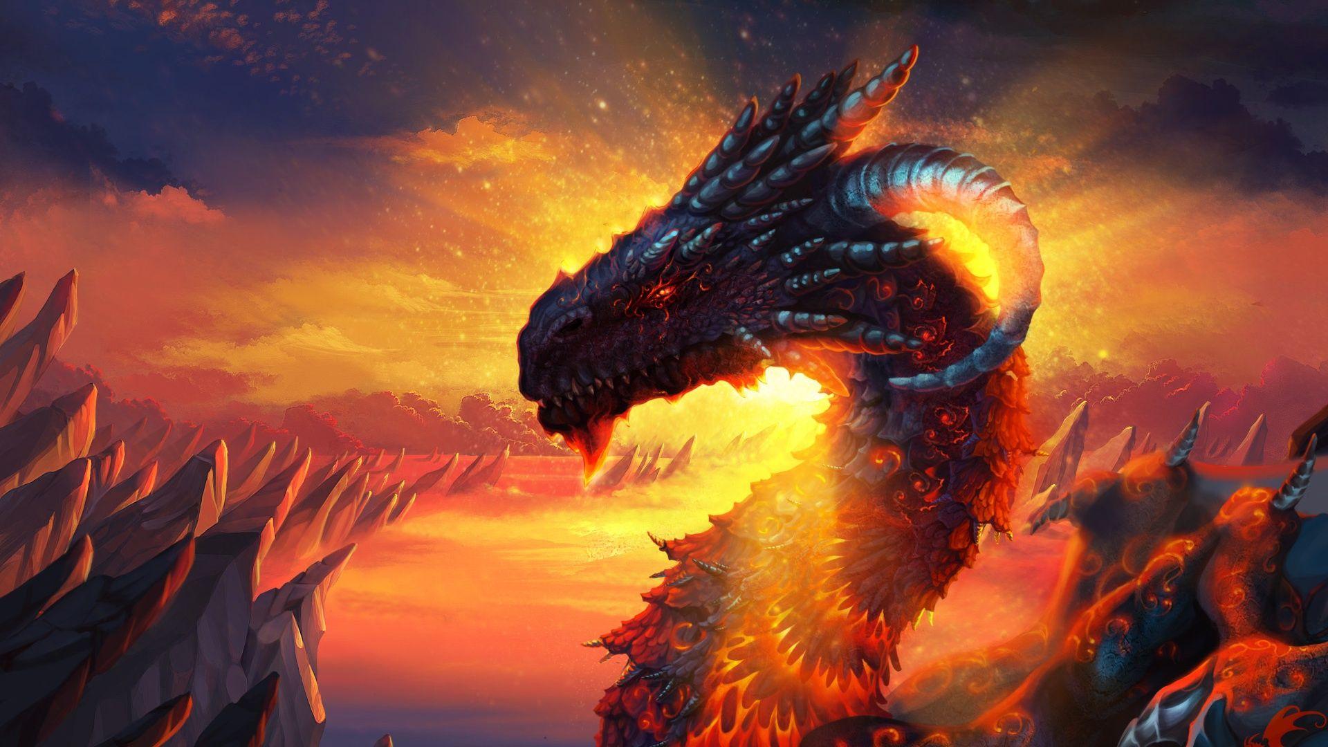 Lava Dragon Wallpapers - Top Free Lava Dragon Backgrounds - WallpaperAccess