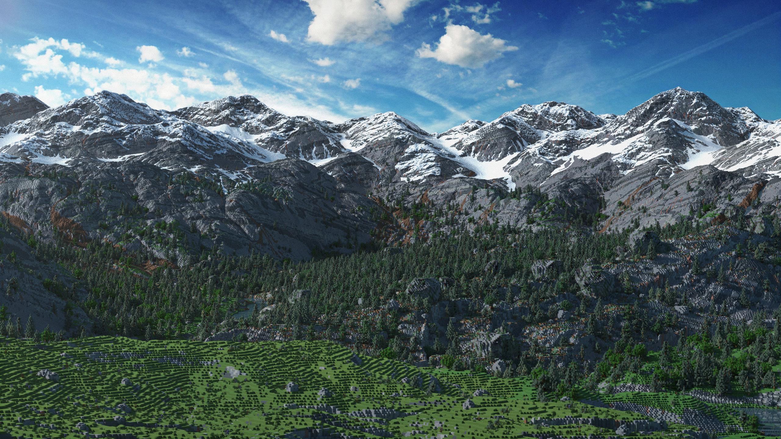 Minecraft Mountain Wallpapers - Top Free Minecraft Mountain Backgrounds ...