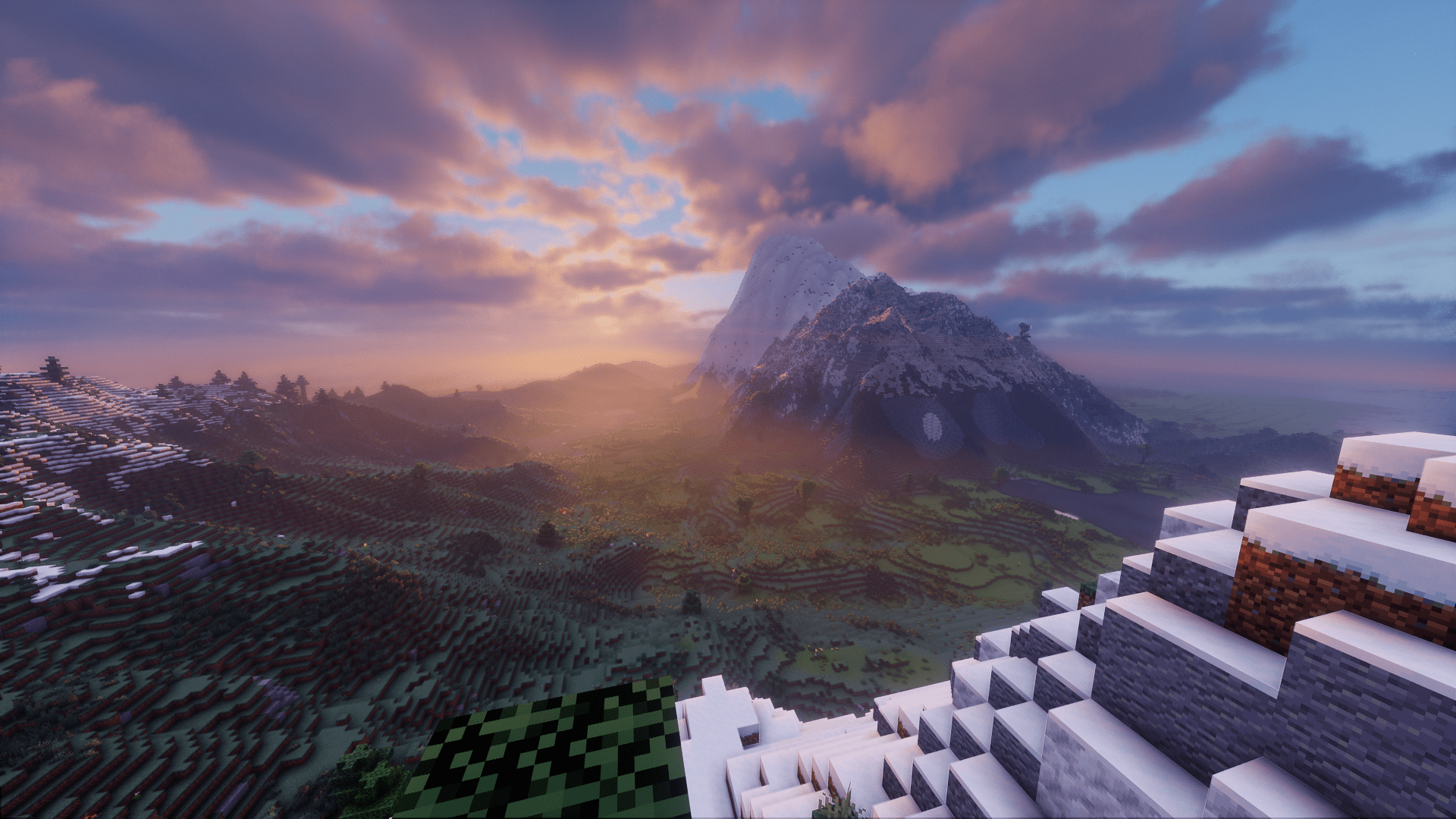 Minecraft Mountain Wallpapers - Top Free Minecraft Mountain Backgrounds ...