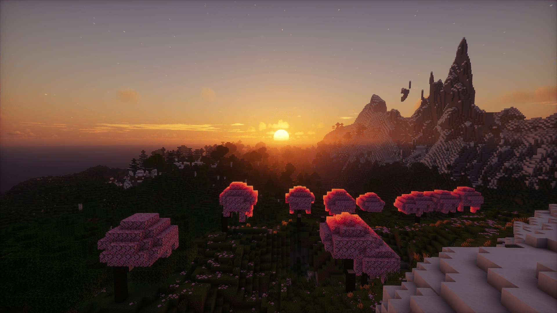 Minecraft Mountain Wallpapers - Top Free Minecraft Mountain Backgrounds ...