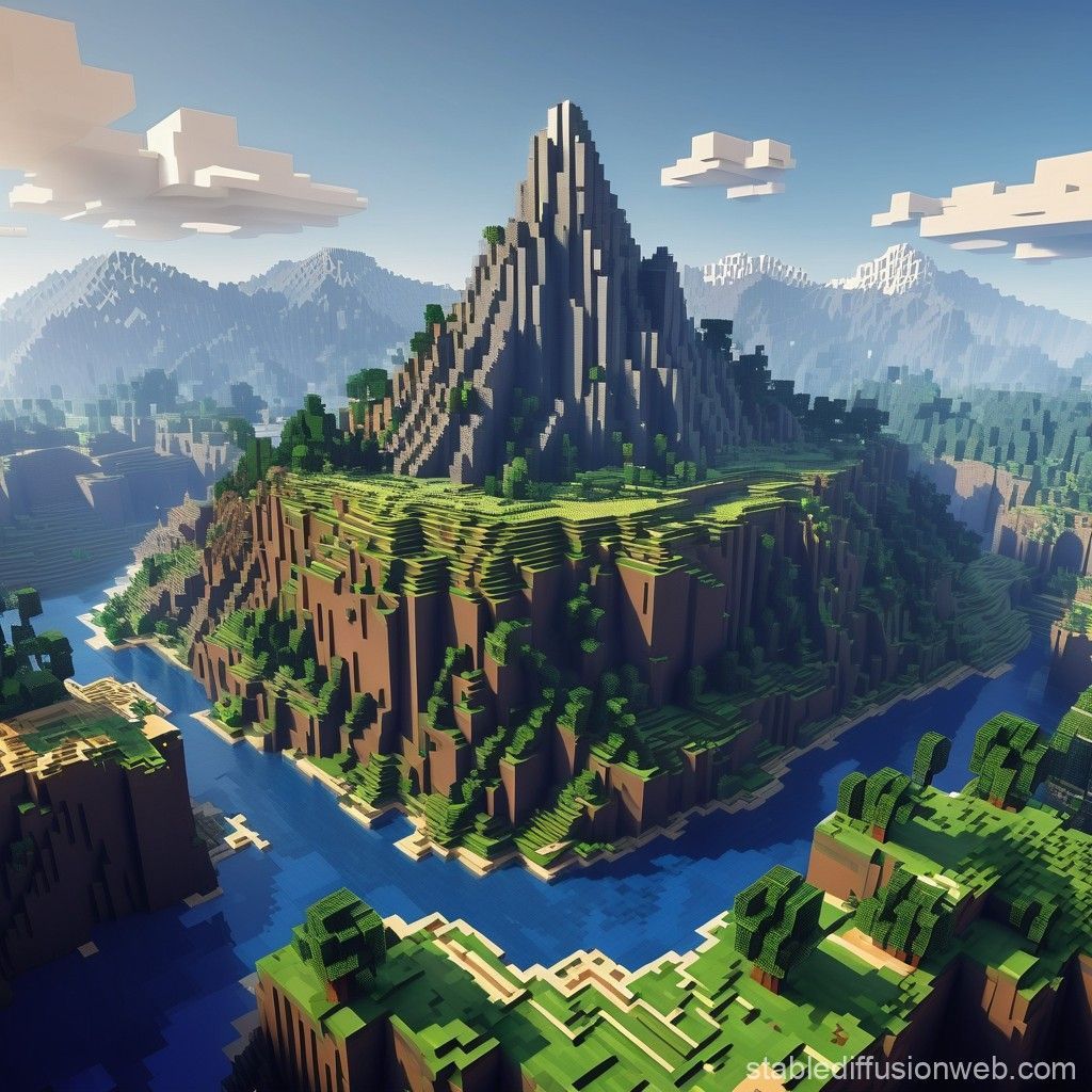 Minecraft Mountain Wallpapers - Top Free Minecraft Mountain Backgrounds - WallpaperAccess