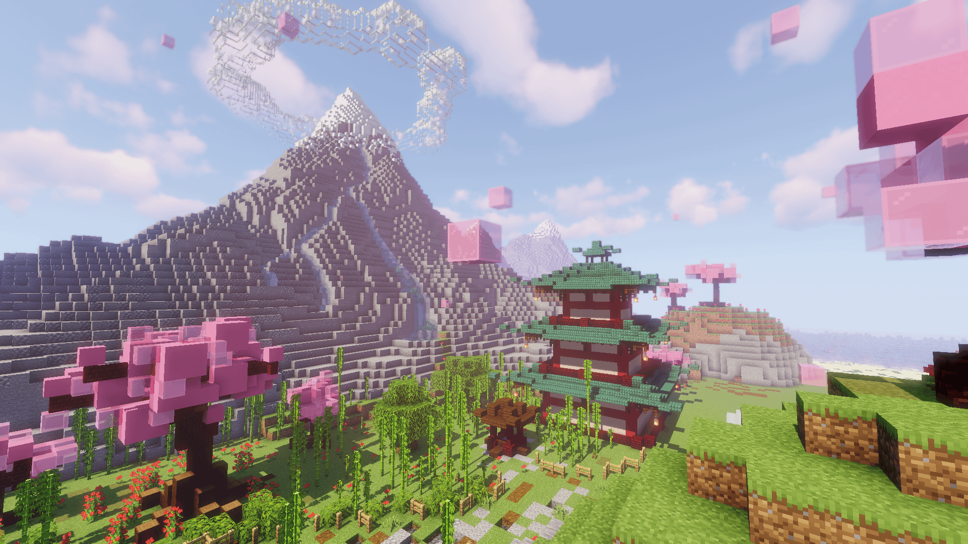 Minecraft Mountain Wallpapers - Top Free Minecraft Mountain Backgrounds ...