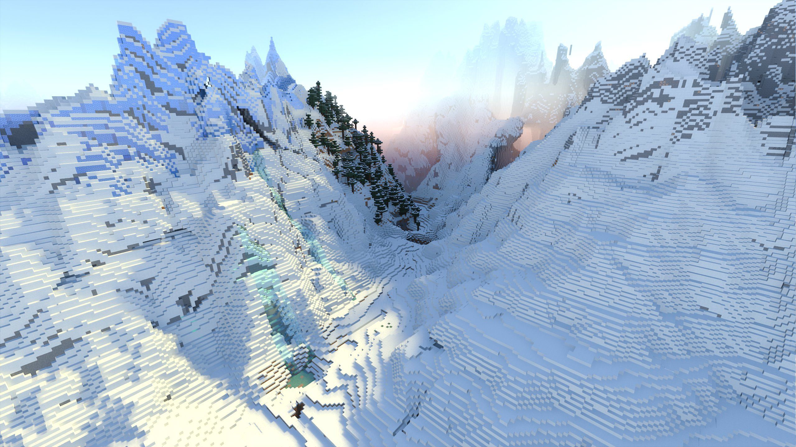 Minecraft Mountain Wallpapers - Top Free Minecraft Mountain Backgrounds ...
