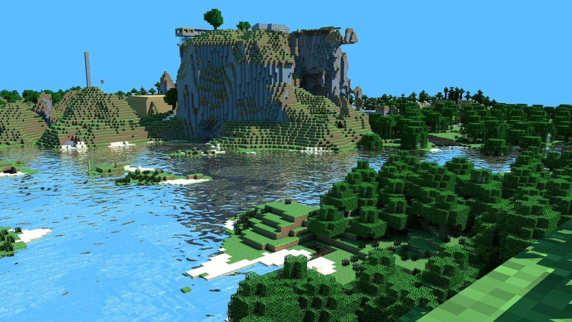 Minecraft Mountain Wallpapers - Top Free Minecraft Mountain Backgrounds ...