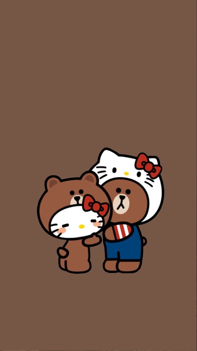 Hello Kitty Brown Wallpapers - Top Free Hello Kitty Brown Backgrounds ...