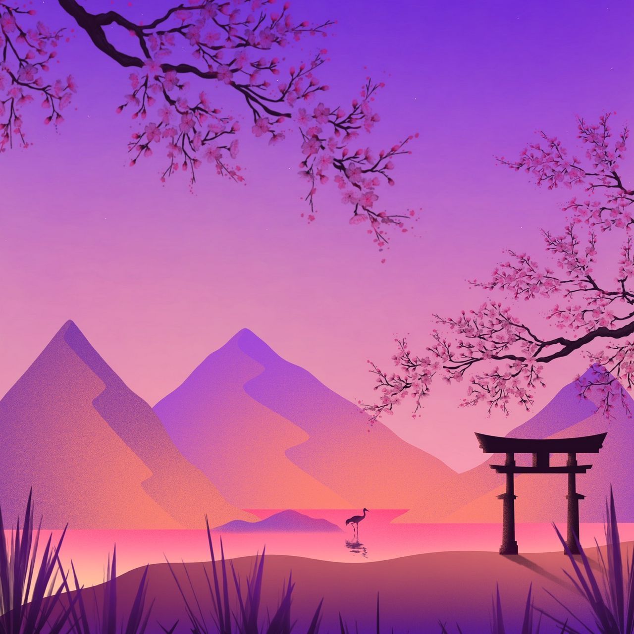 Purple Sakura Wallpapers - Top Free Purple Sakura Backgrounds ...