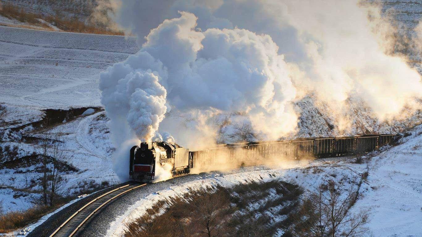 Winter Train Wallpapers - Top Free Winter Train Backgrounds ...