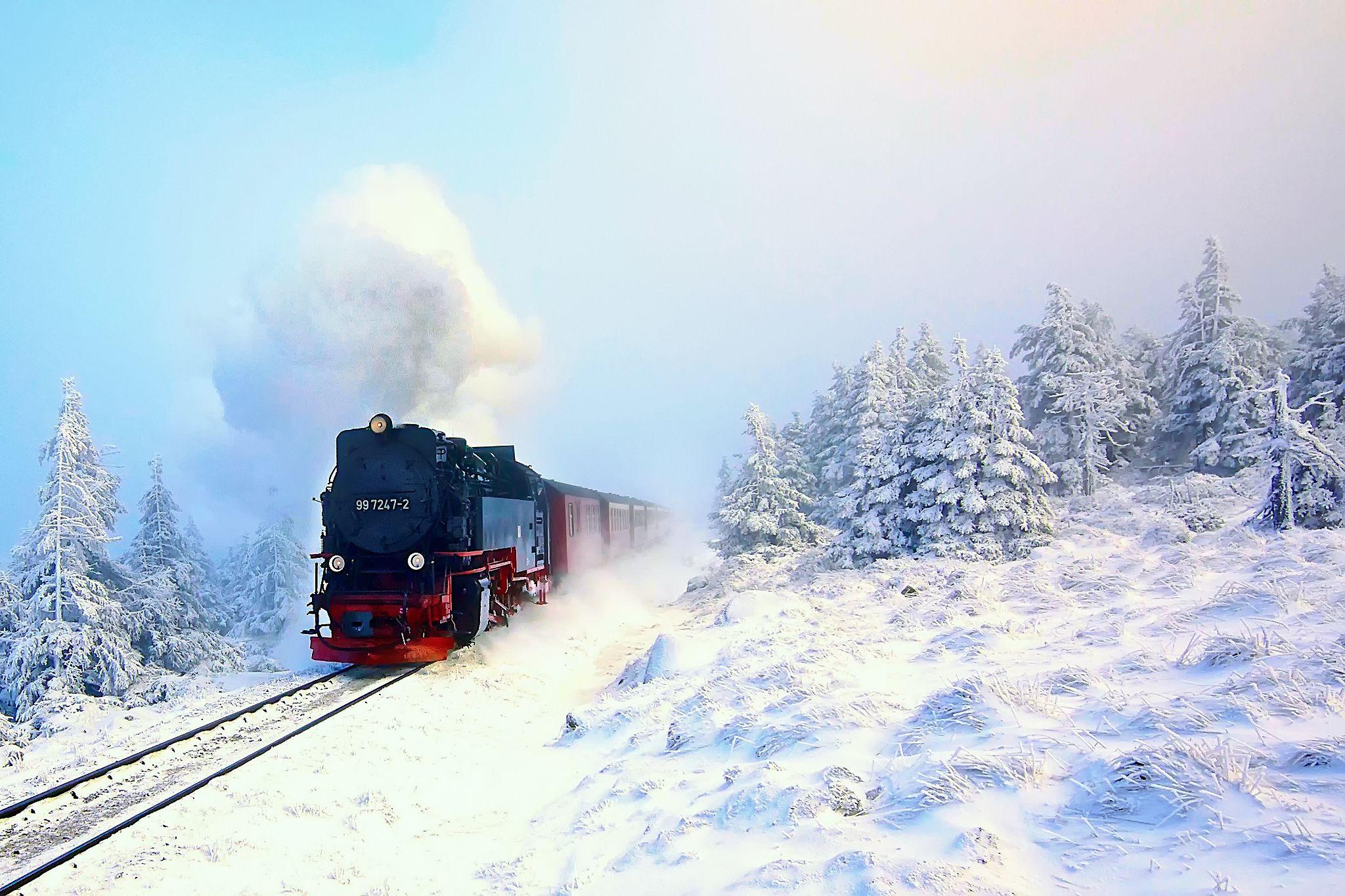 Winter Train Wallpapers - Top Free Winter Train Backgrounds ...