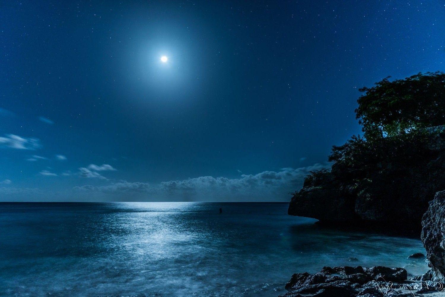 Moon Beach Wallpapers - Top Free Moon Beach Backgrounds - WallpaperAccess