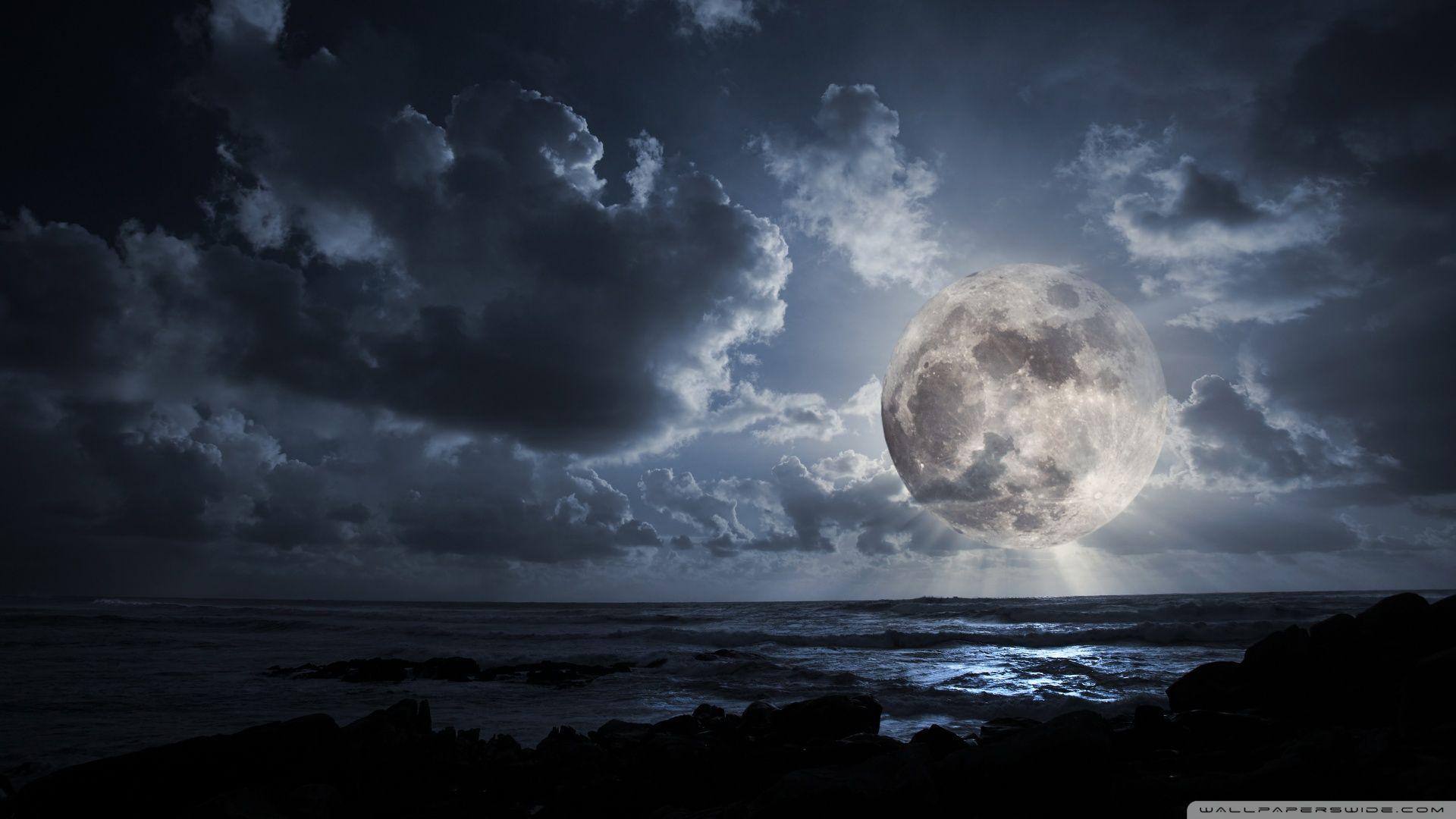 Moon Beach Wallpapers - Top Free Moon Beach Backgrounds - WallpaperAccess