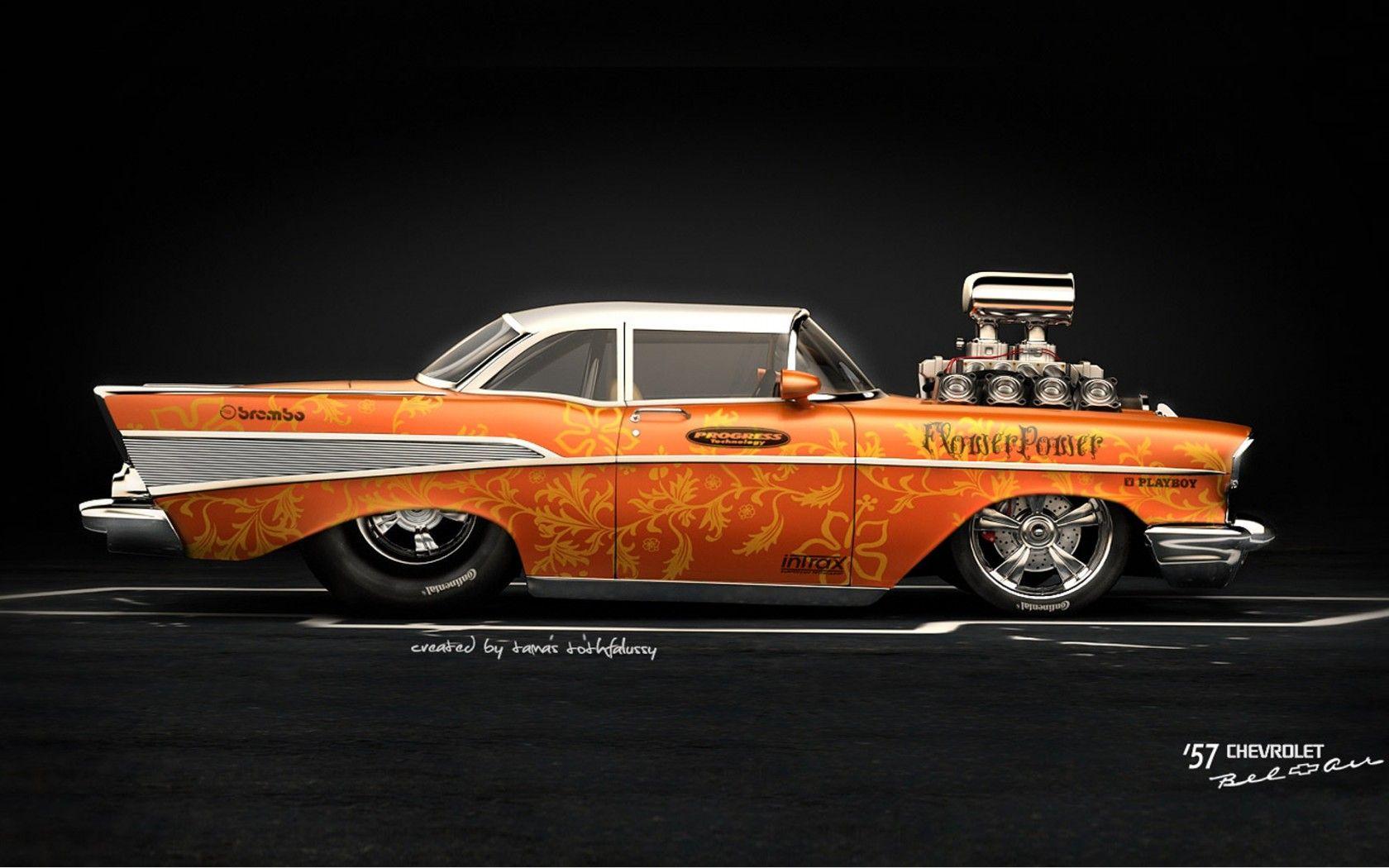 57 Chevy Muscle Car Wallpapers - Top Free 57 Chevy Muscle Car ...