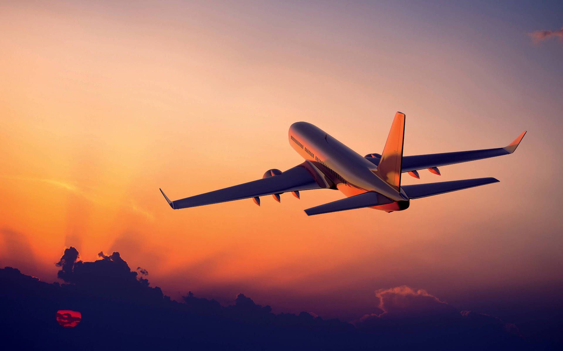 Plane Sunset Wallpapers - Top Free Plane Sunset Backgrounds ...