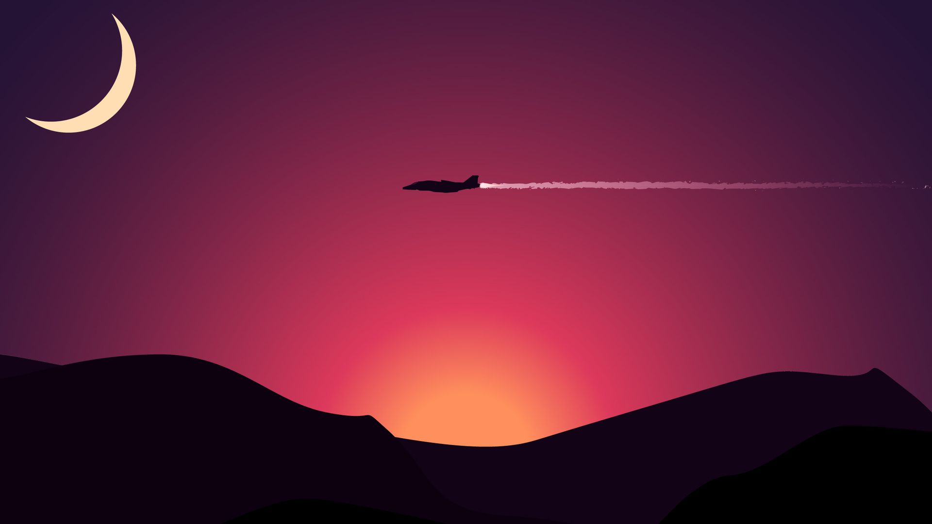 Plane Sunset Wallpapers - Top Free Plane Sunset Backgrounds - WallpaperAccess