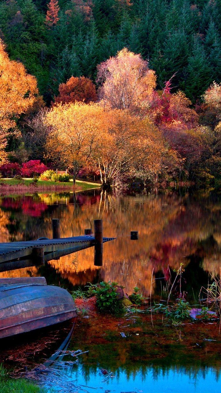 Autumn Lake Wallpapers Hd