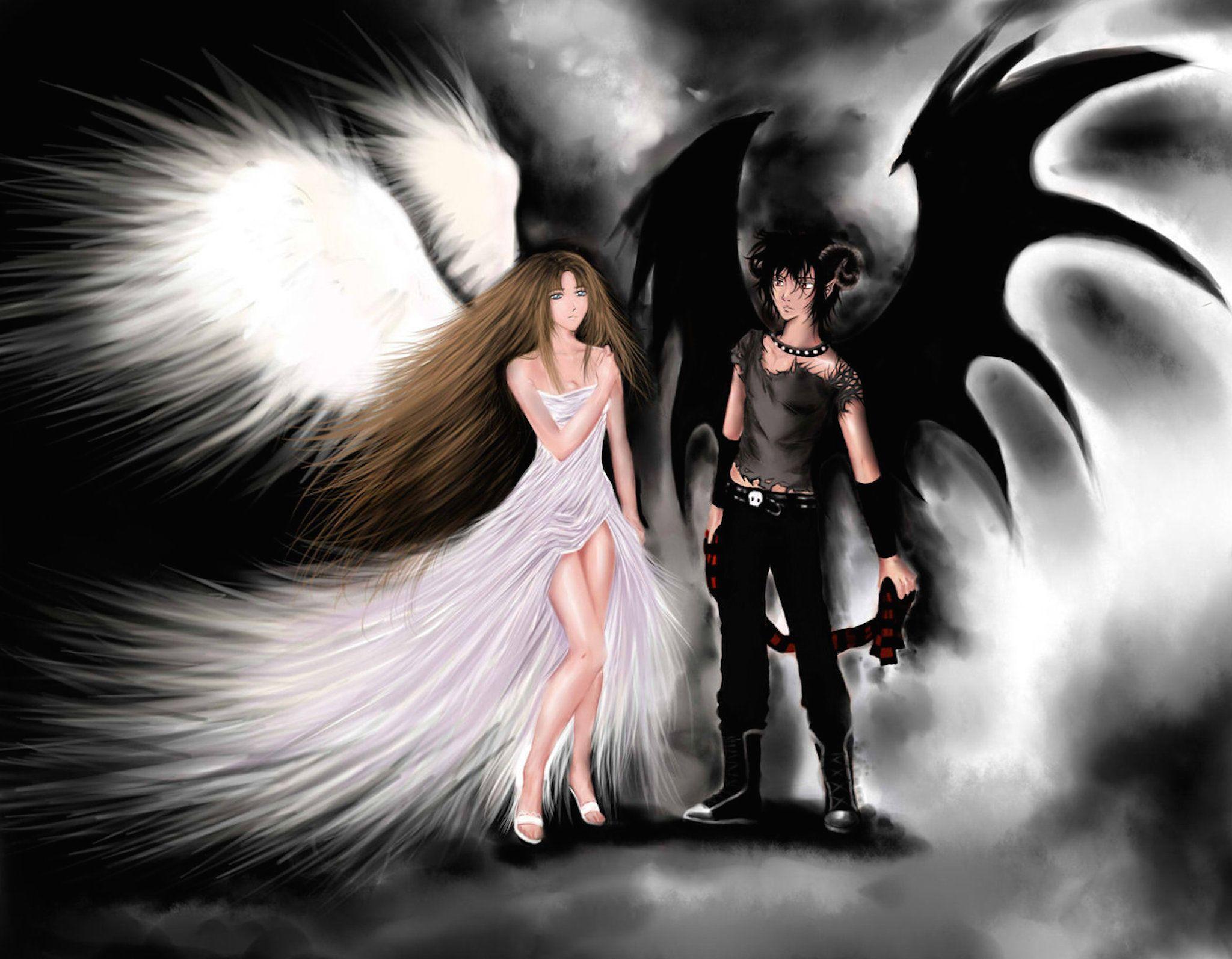 Angel And Devil Wallpapers - Top Free Angel And Devil Backgrounds ...