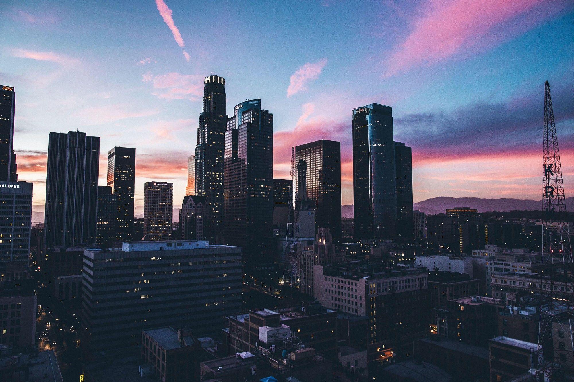 Los Angeles Sunset Wallpapers - Top Free Los Angeles Sunset Backgrounds ...
