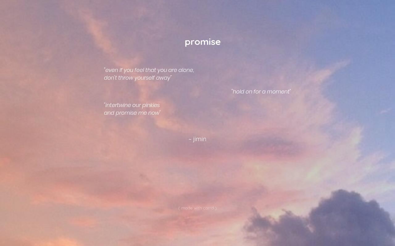 BTS Jimin Promise Wallpapers - Top Free BTS Jimin Promise Backgrounds ...