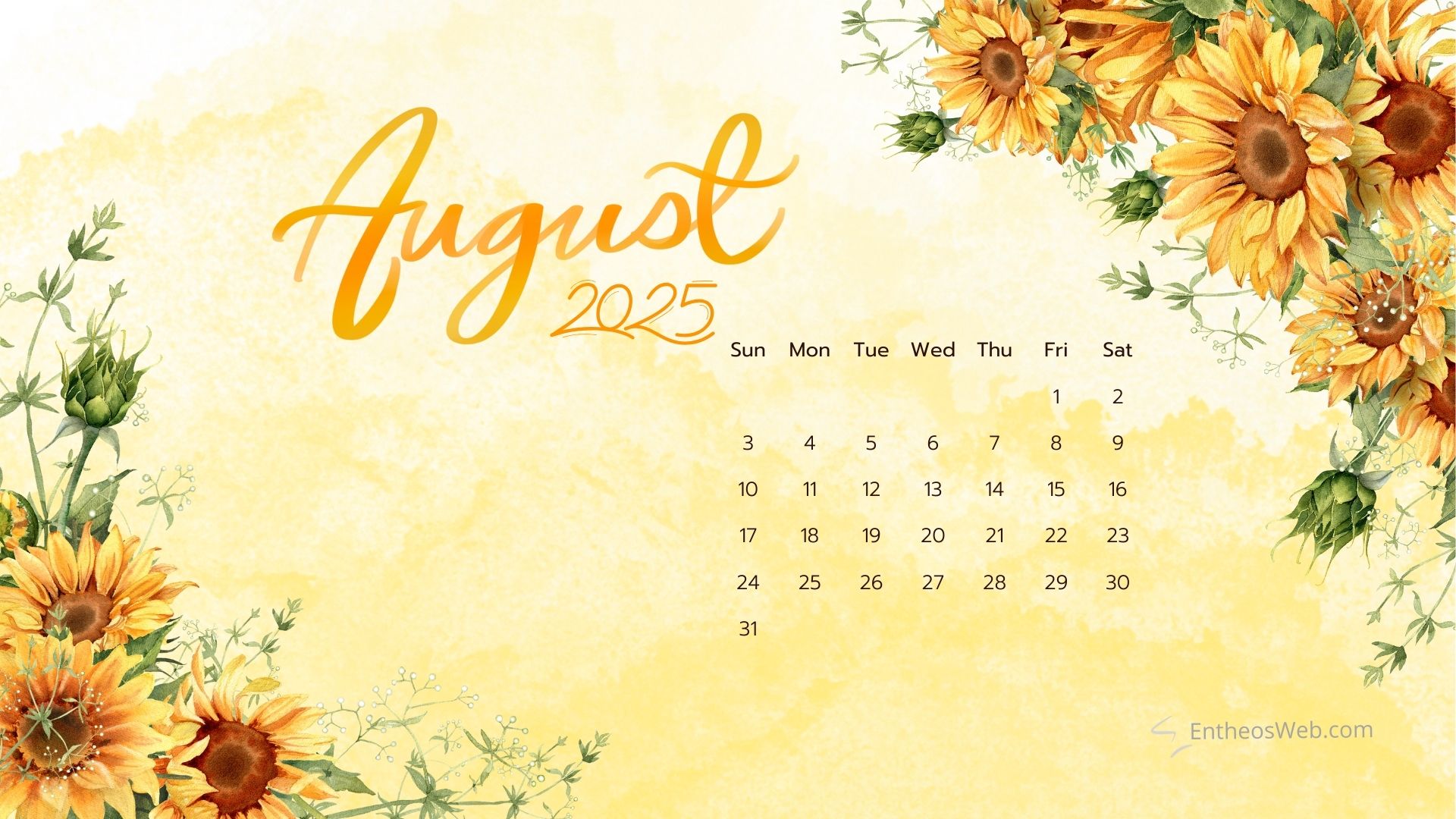 August 2025 Calendar Wallpapers - Top Free August 2025 Calendar ...