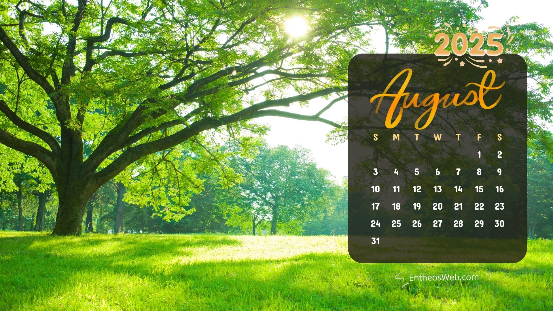 August 2025 Calendar Wallpapers - Top Free August 2025 Calendar ...