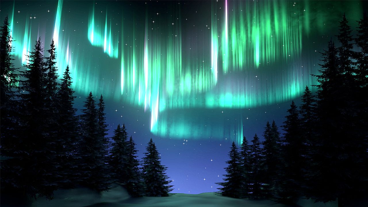 Aurora Forest Wallpapers - Top Free Aurora Forest Backgrounds - WallpaperAccess