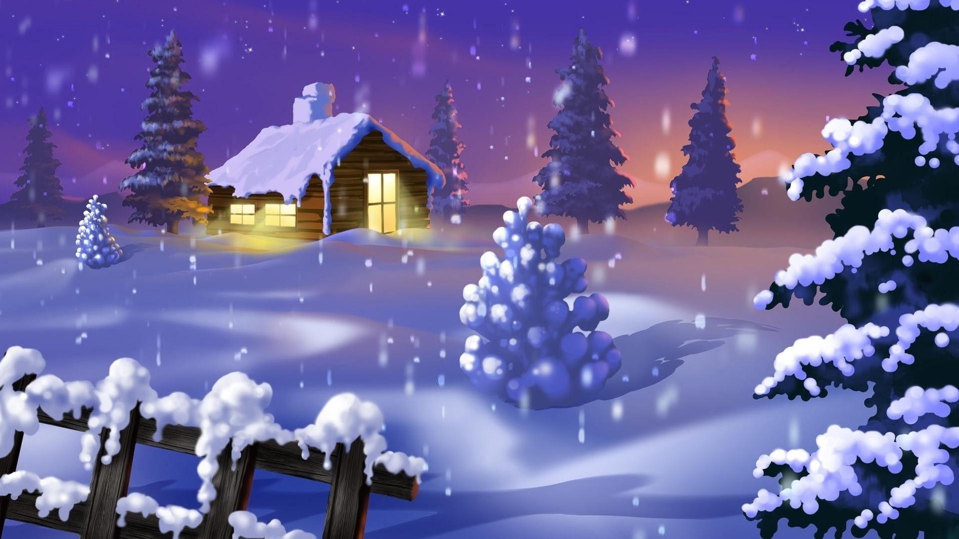 Night Snowfall Wallpapers - Top Free Night Snowfall Backgrounds ...