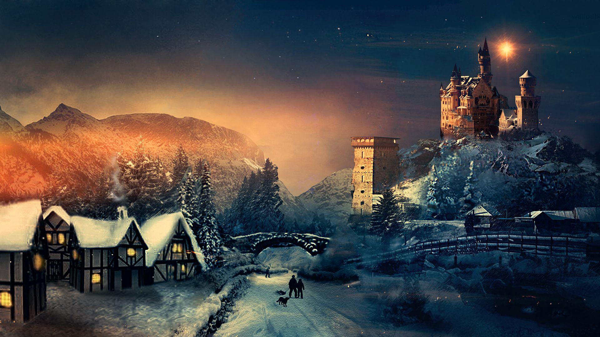 Winter Christmas Wallpapers - Top Free Winter Christmas Backgrounds ...
