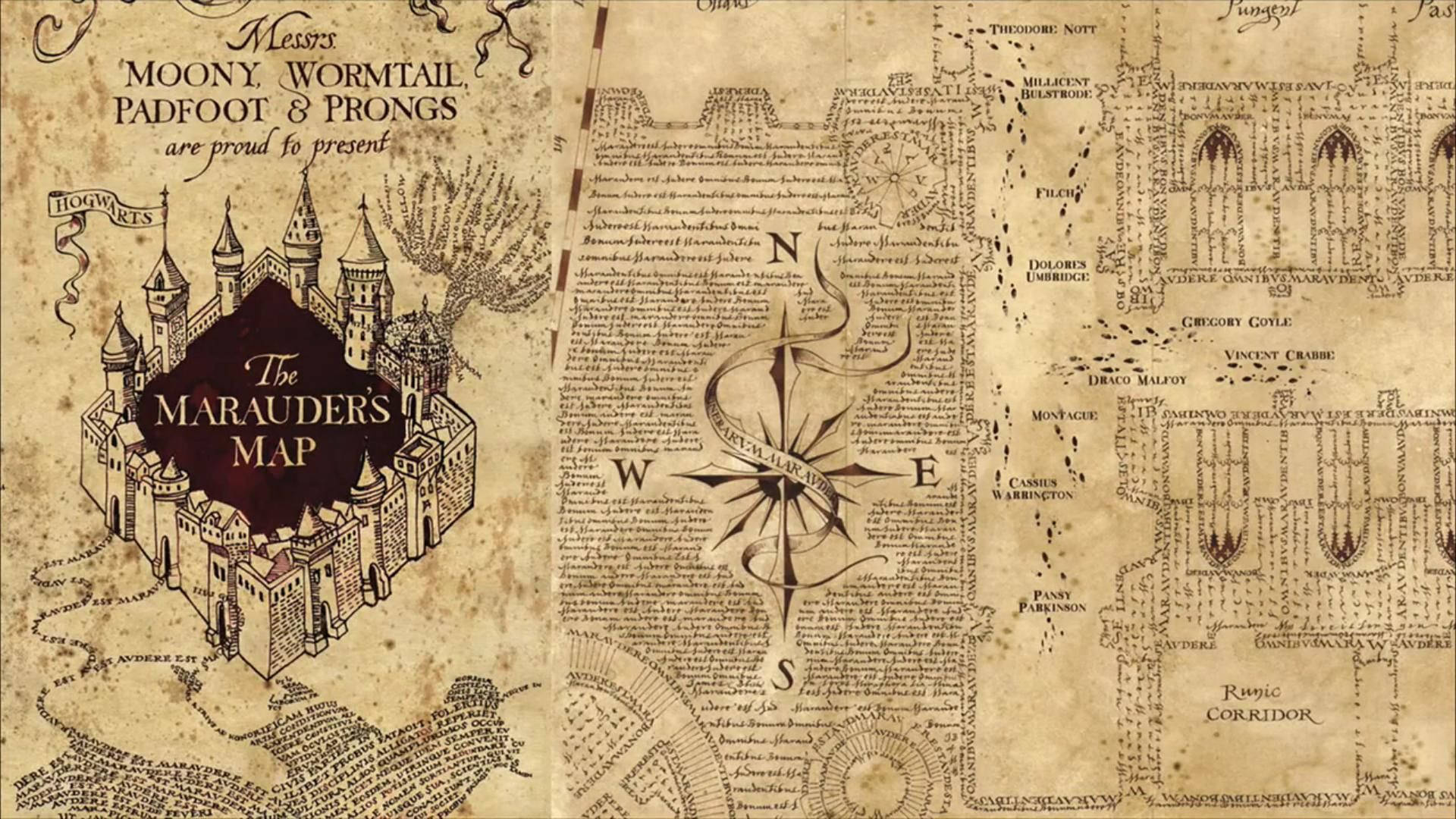 The Marauders Map Wallpapers - Top Free The Marauders Map Backgrounds ...