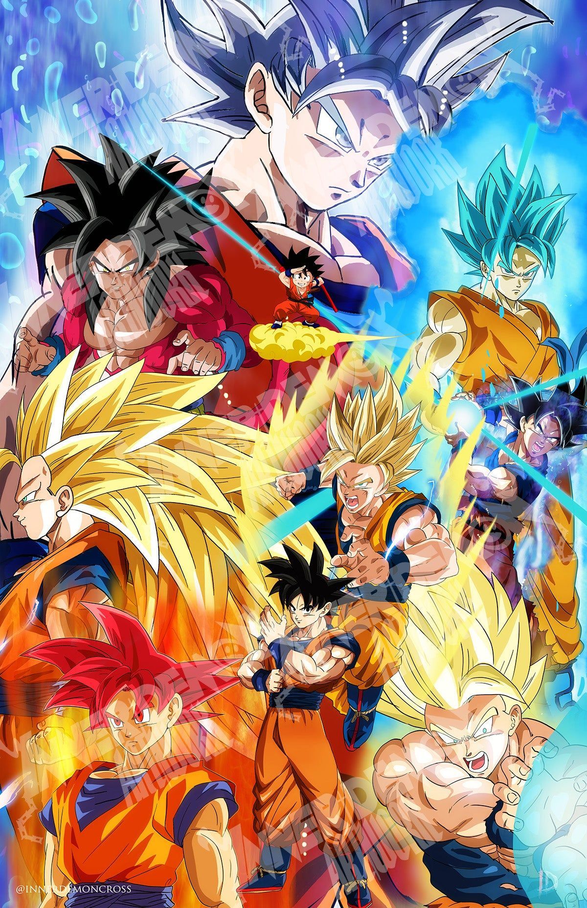 Goku Evolution Wallpapers Top Free Goku Evolution Backgrounds
