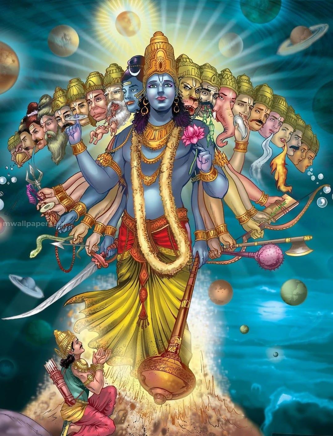 Krishna Virat Roop Wallpapers - Top Free Krishna Virat Roop Backgrounds ...