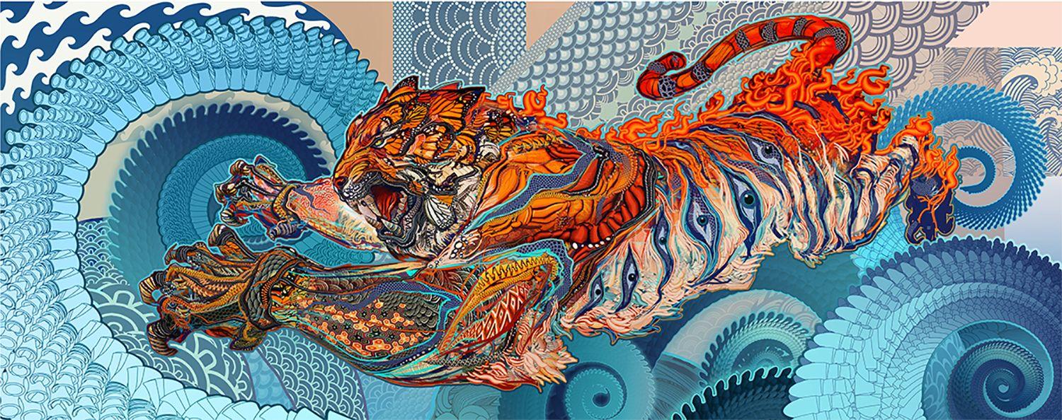 Trippy Tiger Wallpapers - Top Free Trippy Tiger Backgrounds ...