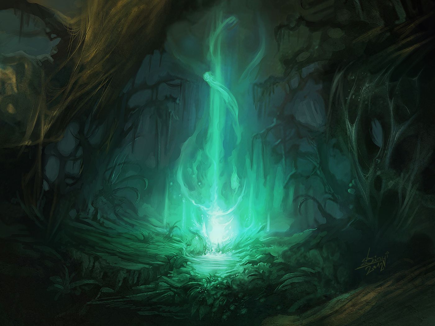 Green Fantasy Wallpapers - Top Free Green Fantasy Backgrounds ...