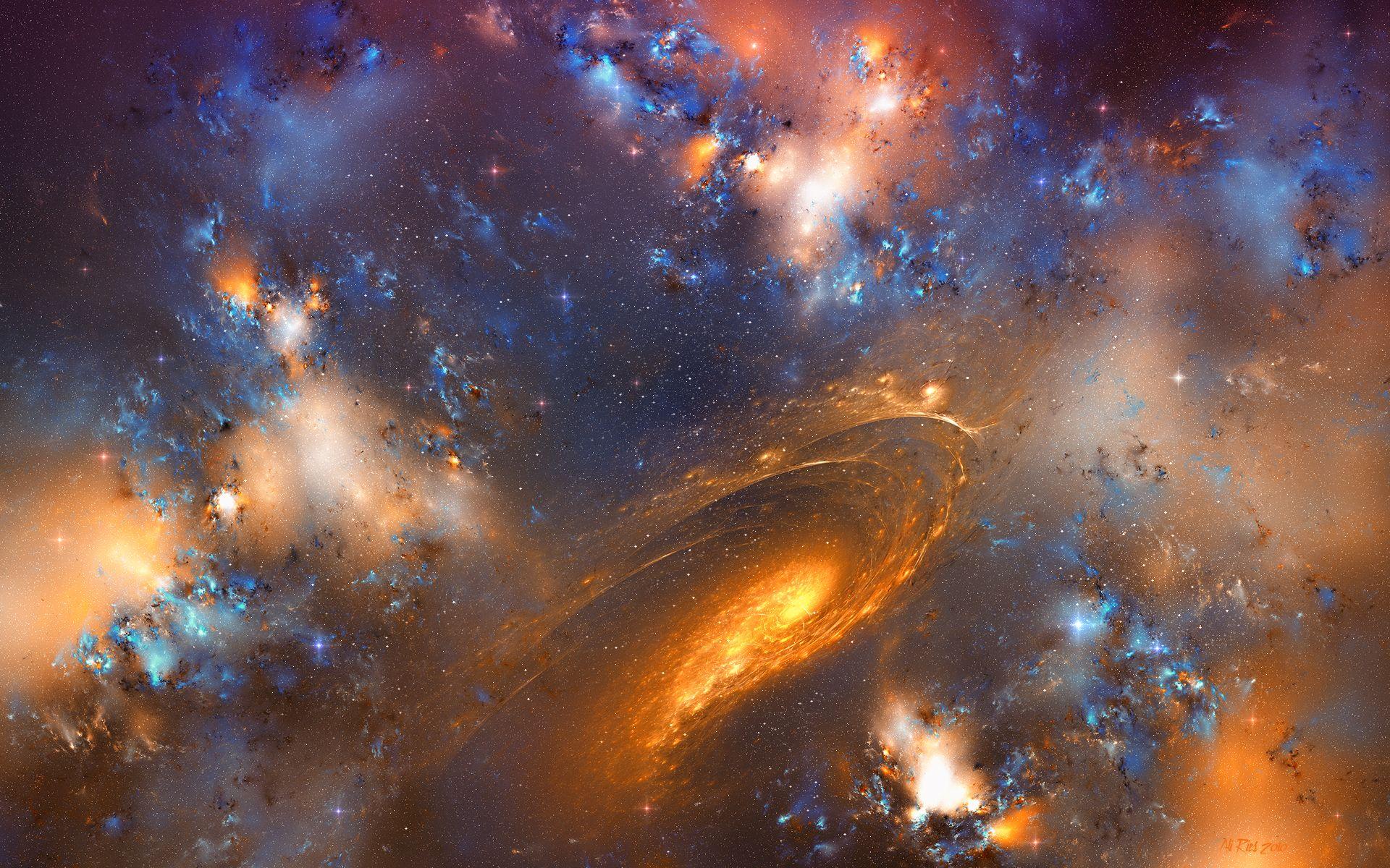 Orange Galaxy Wallpapers - Top Free Orange Galaxy Backgrounds ...