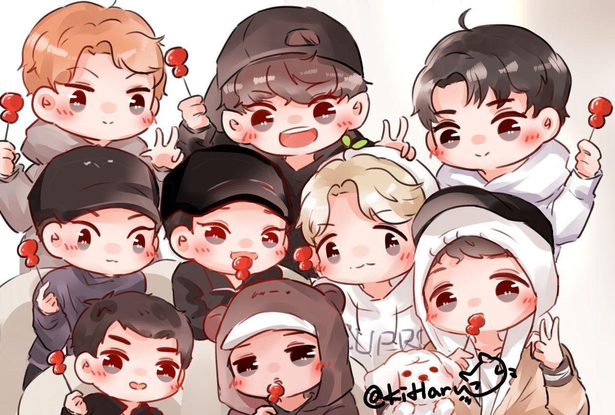 EXO Anime Wallpapers - Top Free EXO Anime Backgrounds - WallpaperAccess