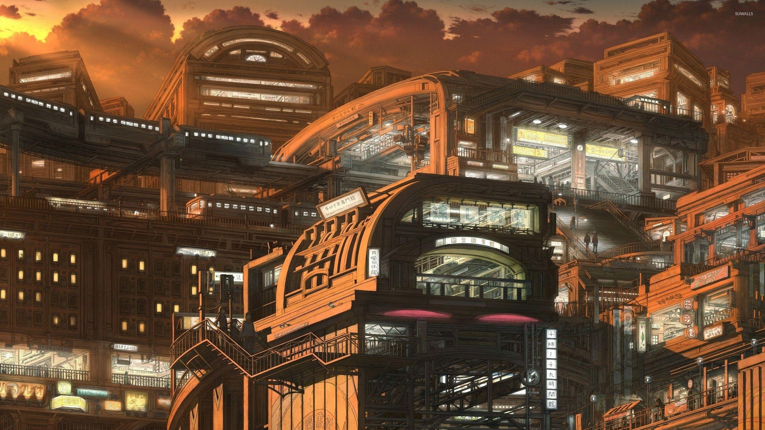 Anime Futuristic City Wallpapers - Top Free Anime Futuristic City ...