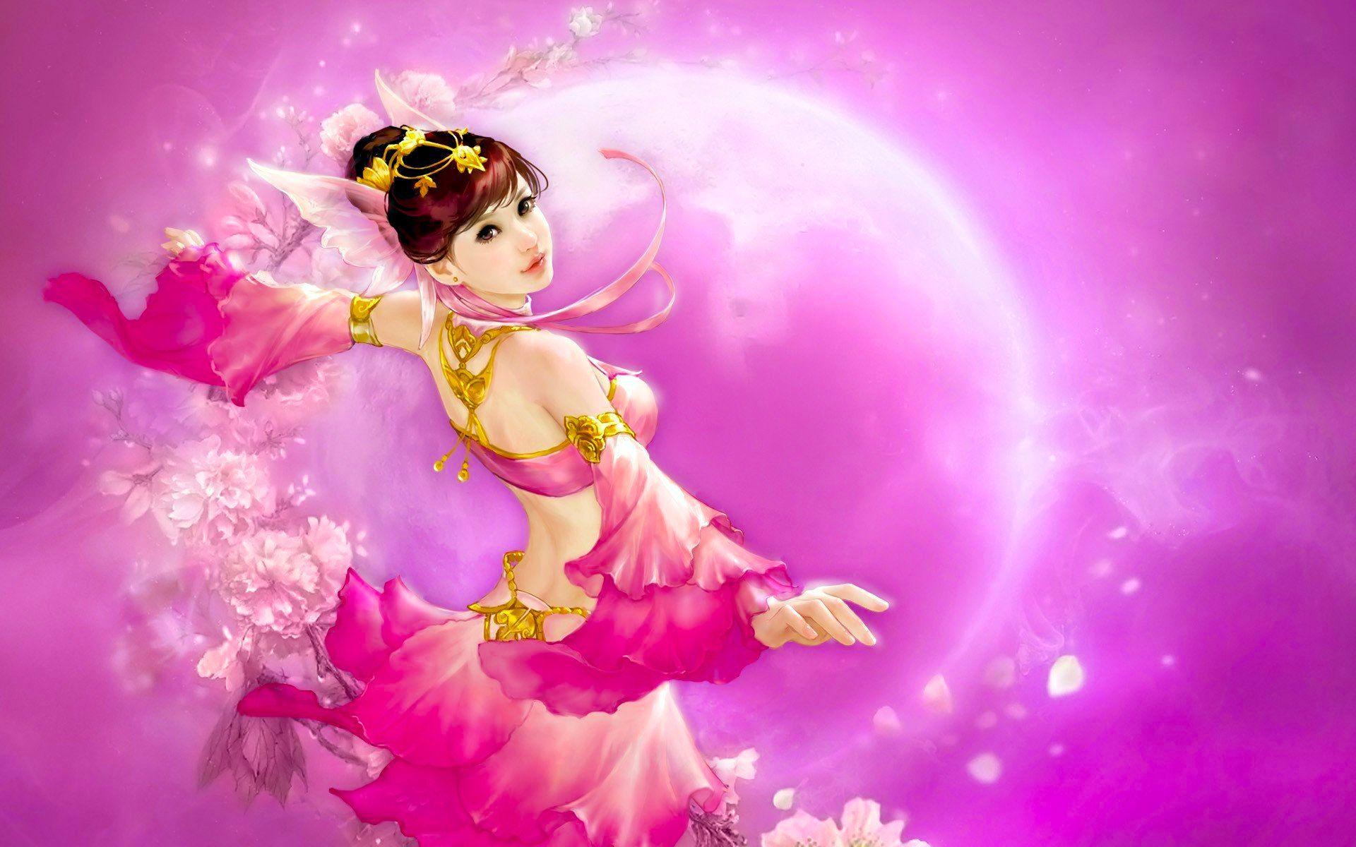 Pink Fairy Wallpapers - Top Free Pink Fairy Backgrounds - WallpaperAccess