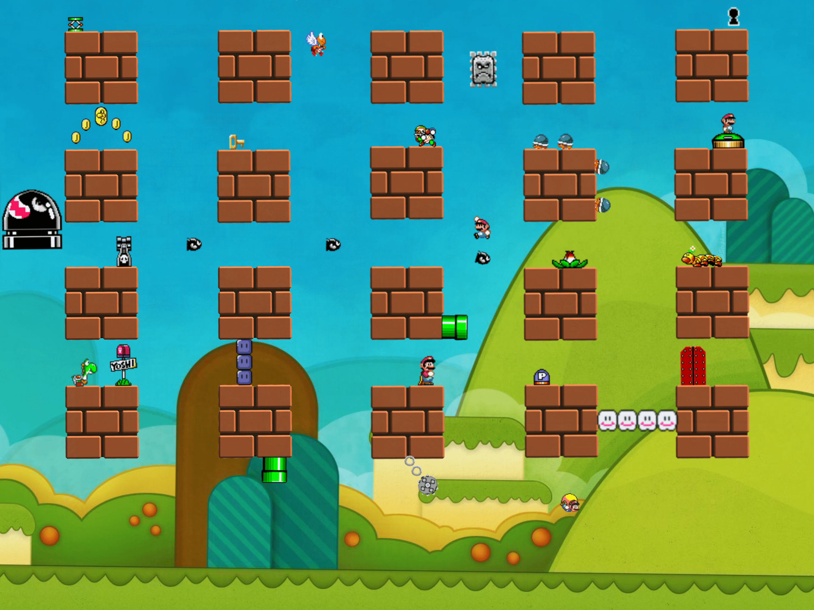 Super Mario World Wallpapers - Top Free Super Mario World Backgrounds ...