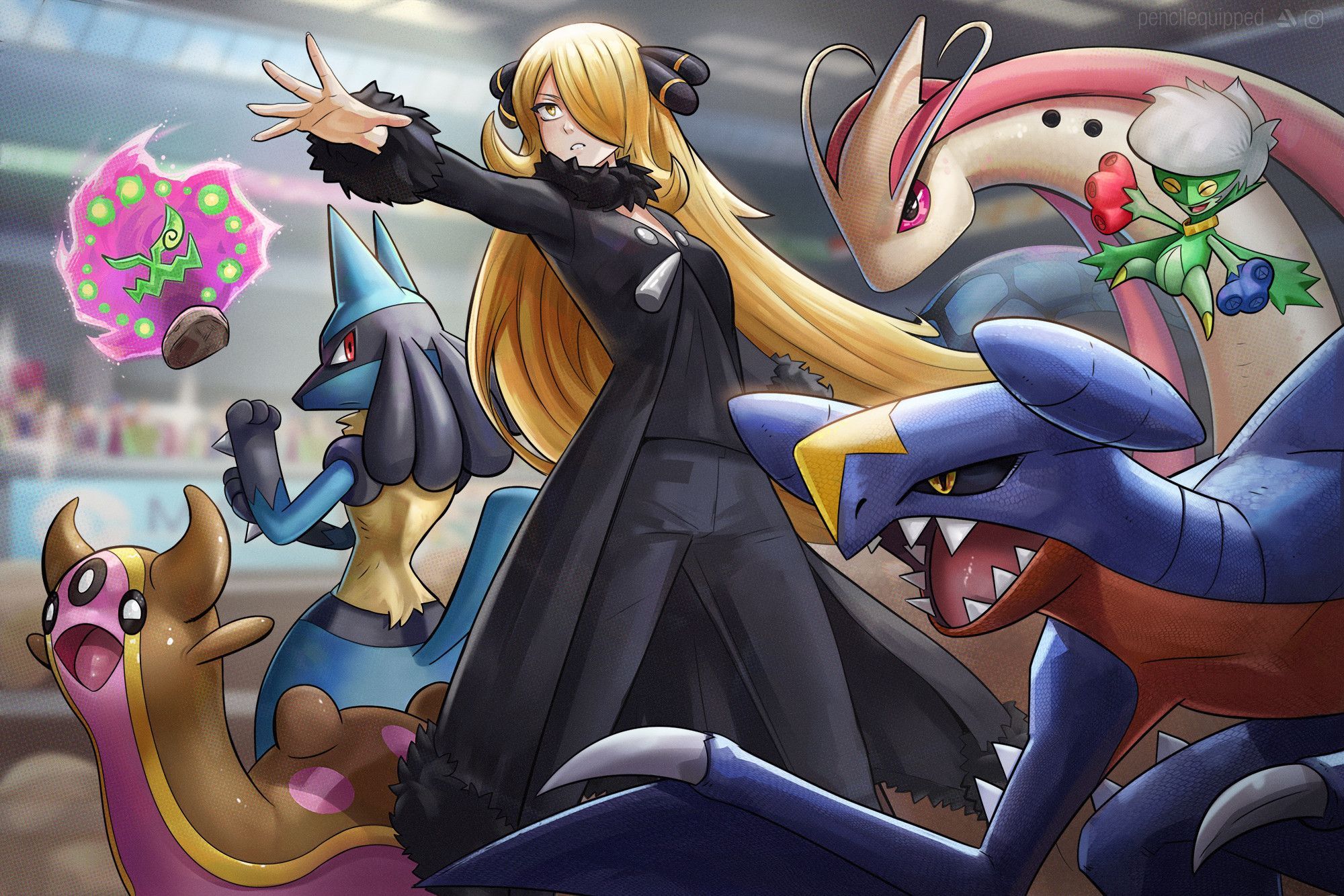 Pokemon Cynthia Wallpapers - Top Free Pokemon Cynthia Backgrounds ...