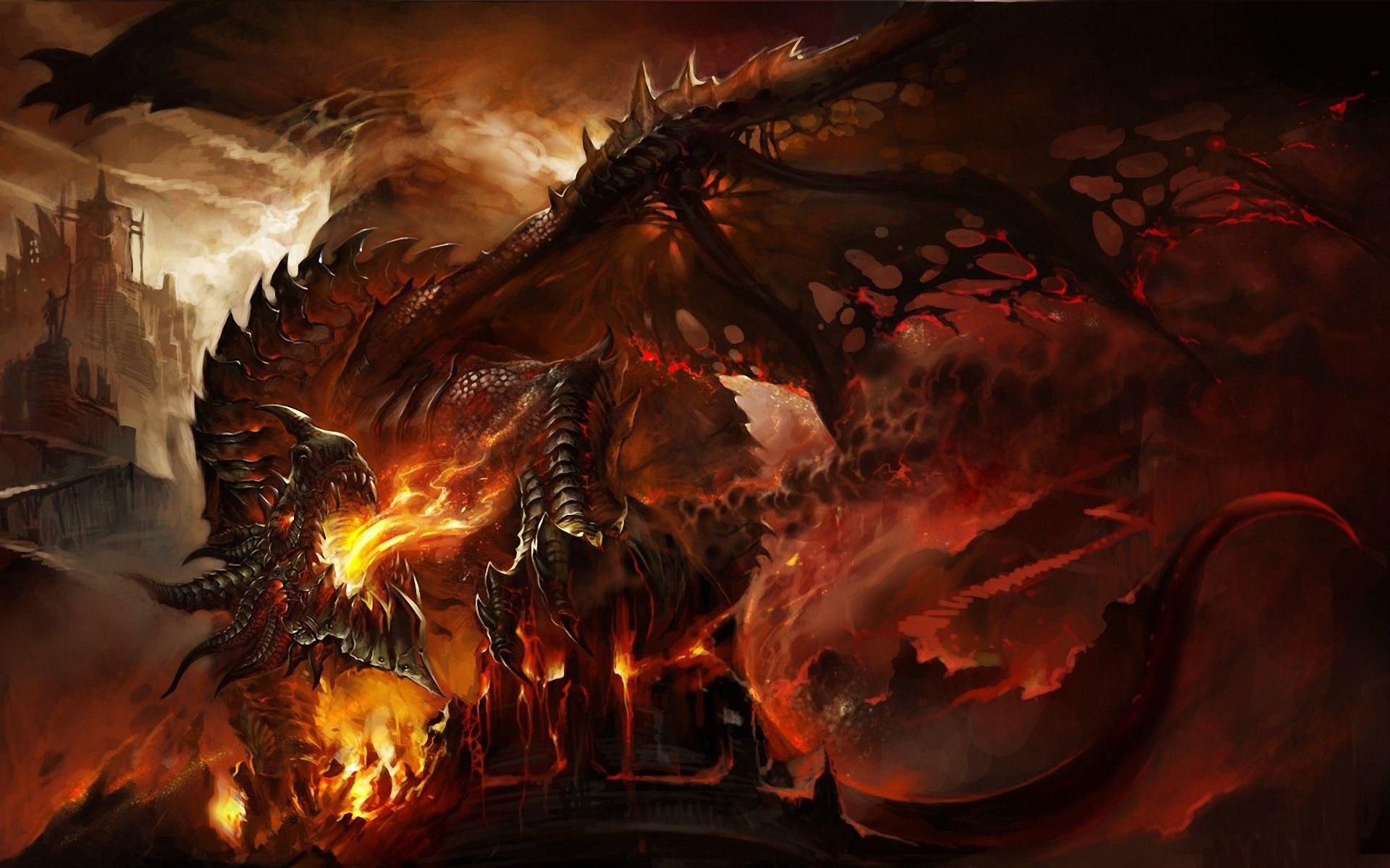 Epic Anime Dragon Wallpapers - Top Free Epic Anime Dragon Backgrounds ...