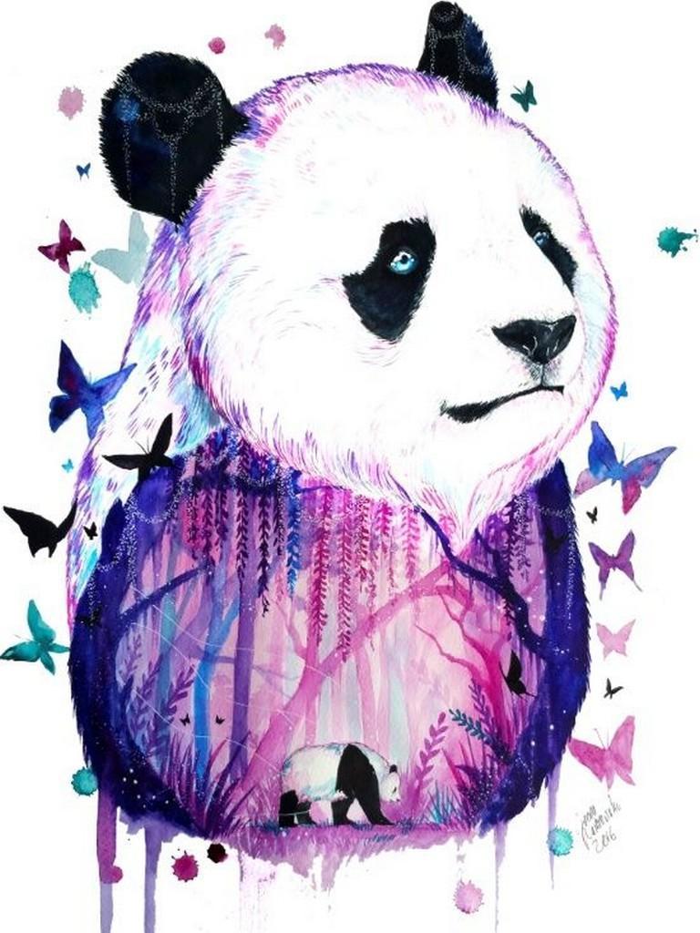Purple Panda Wallpapers - Top Free Purple Panda Backgrounds ...