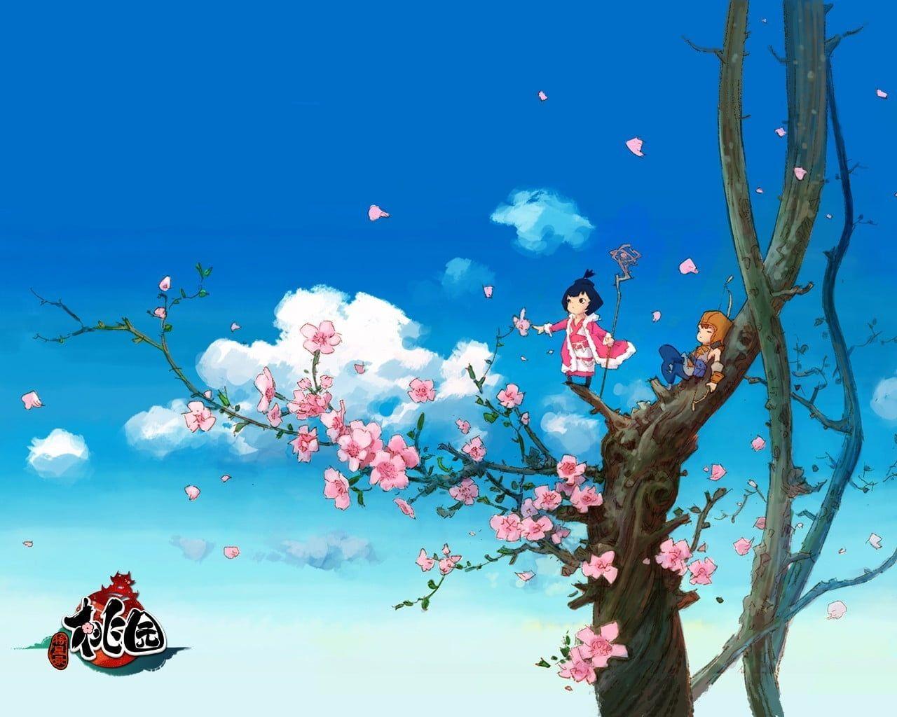 Anime Sakura Tree Wallpapers - Top Free Anime Sakura Tree Backgrounds ...