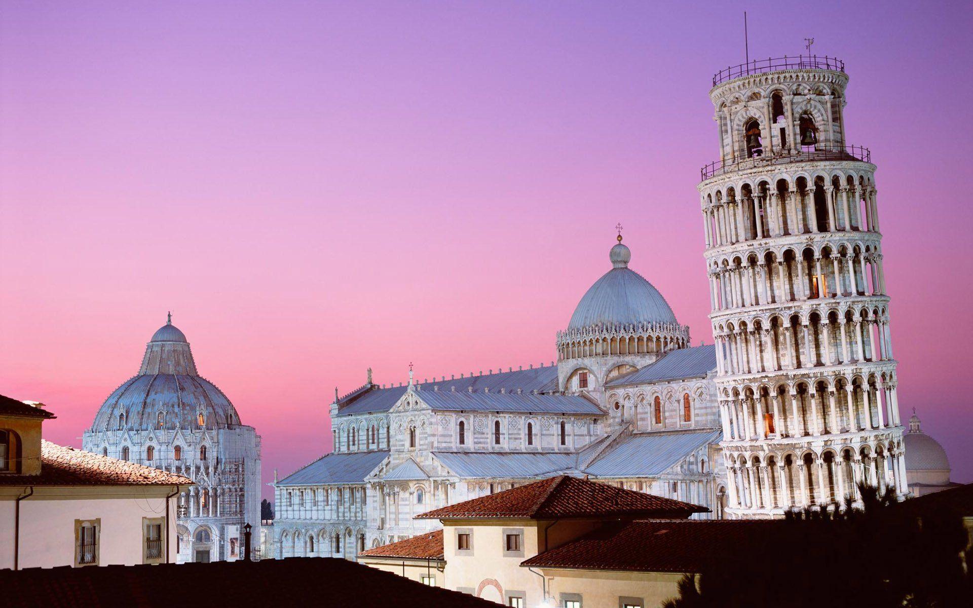 Leaning Tower of Pisa at Night Wallpapers - Top Free Leaning Tower of ...