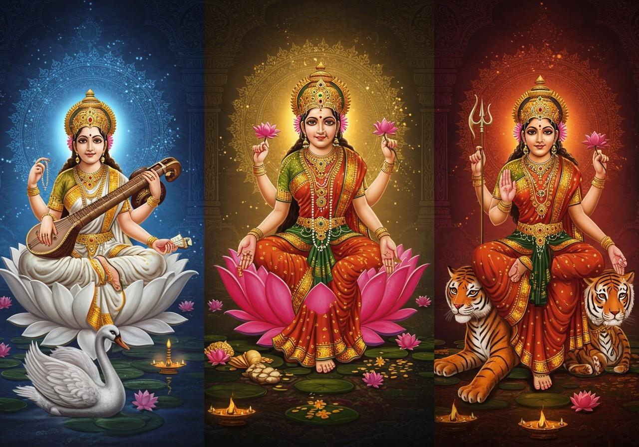 Tridevi Wallpapers - Top Free Tridevi Backgrounds - WallpaperAccess