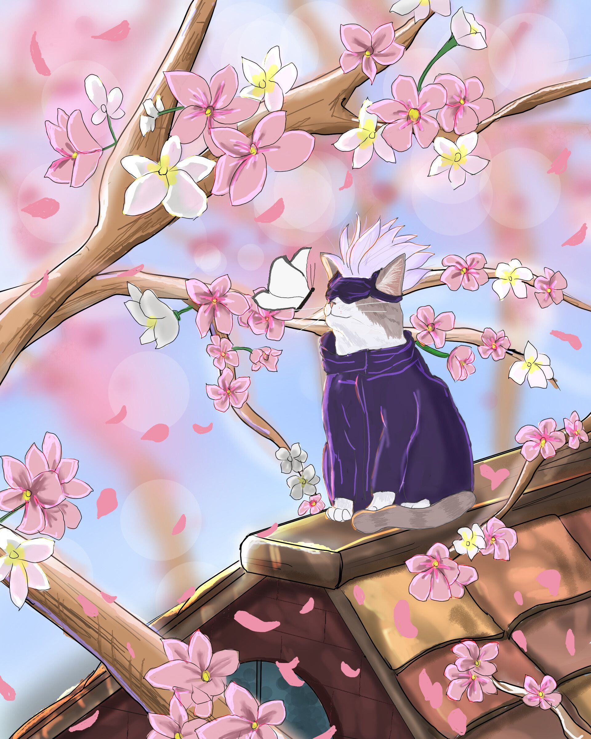 Gojo Cat Wallpapers - Top Free Gojo Cat Backgrounds - WallpaperAccess