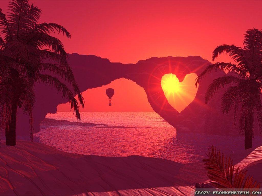 Sunset Heart Wallpapers - Top Free Sunset Heart Backgrounds ...