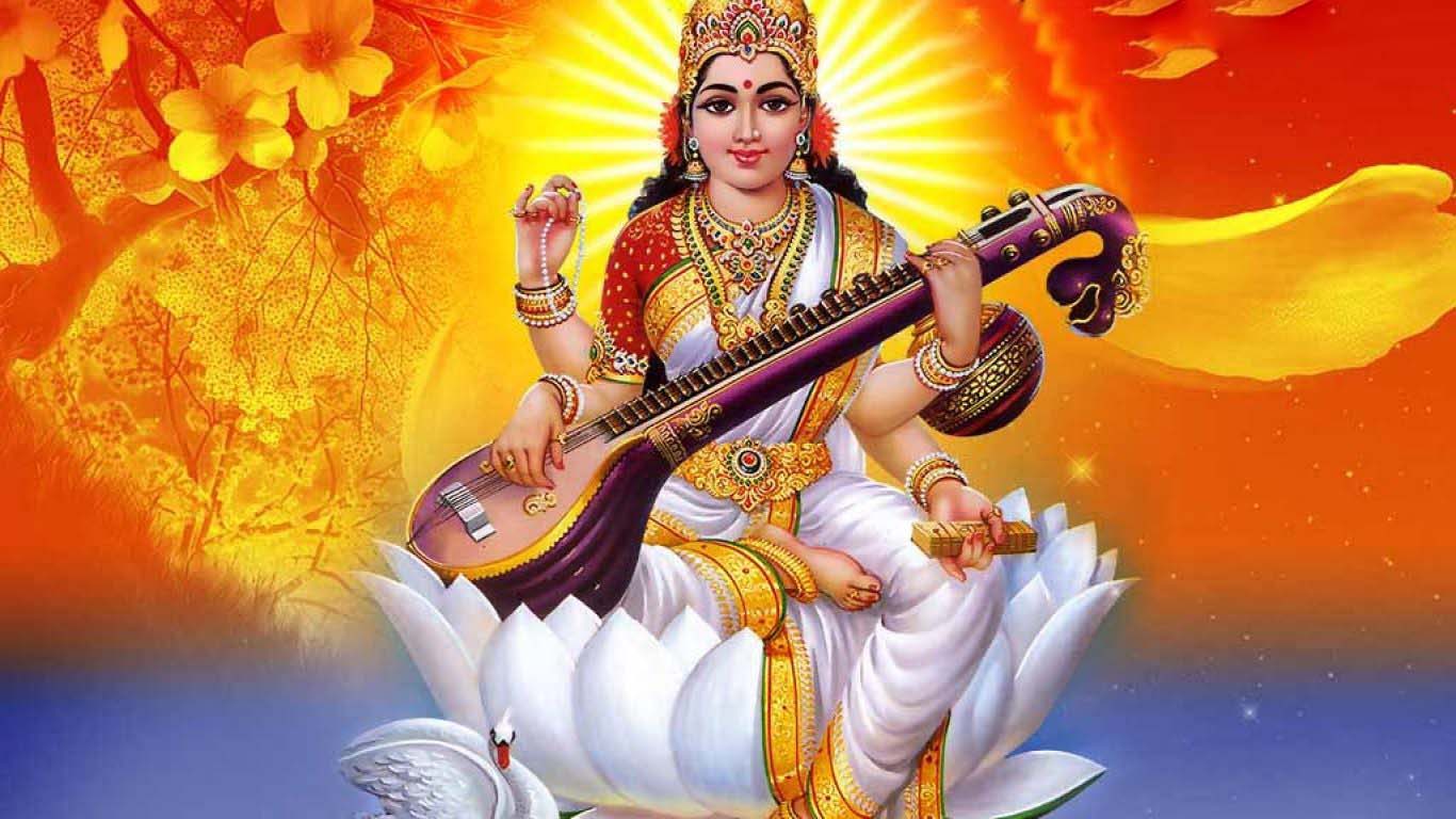 Saraswati Devi Wallpapers - Top Free Saraswati Devi Backgrounds - WallpaperAccess