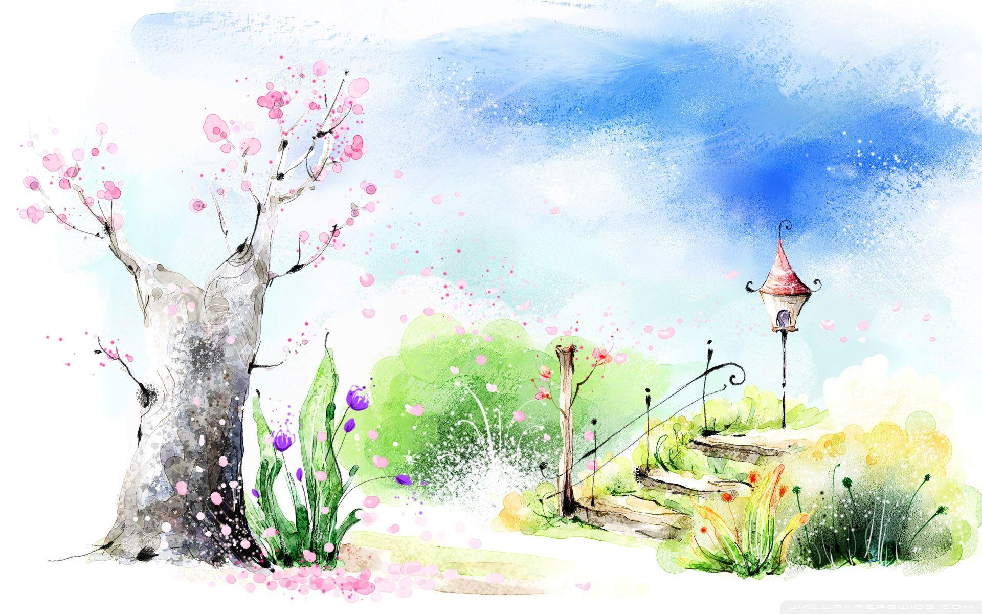 Spring Painting Wallpapers - Top Free Spring Painting Backgrounds ...